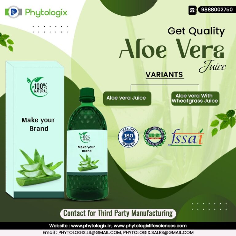 Aloe Vera Juice Manufacturer in India | Third Party Manufacturing